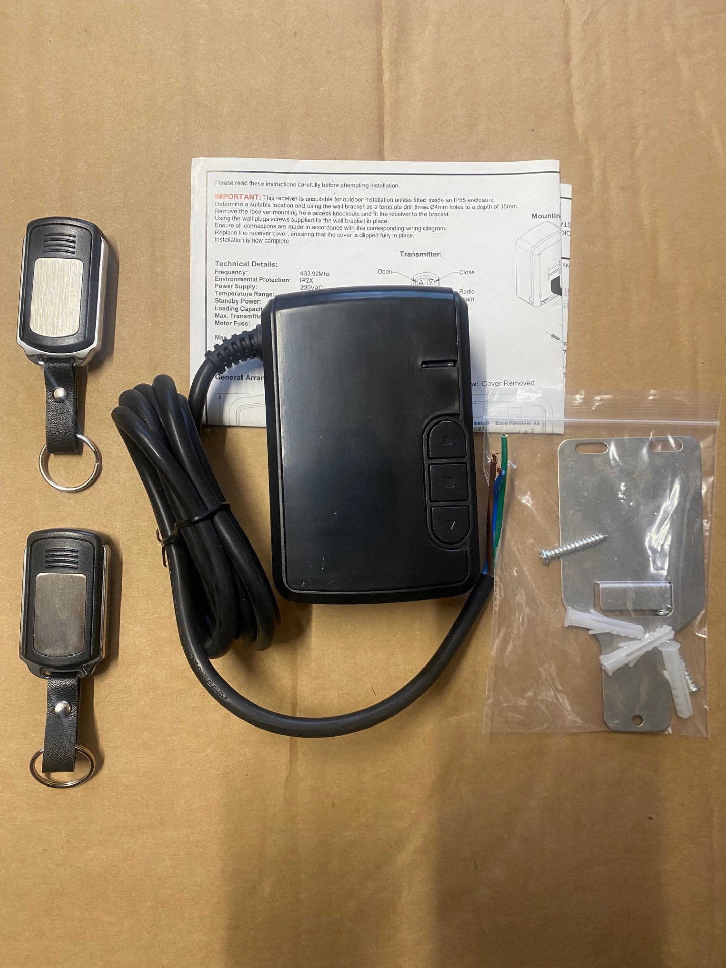 Link Controls Euro Receiver V2 Remote Control Unit & 2 Handsets by UK ...