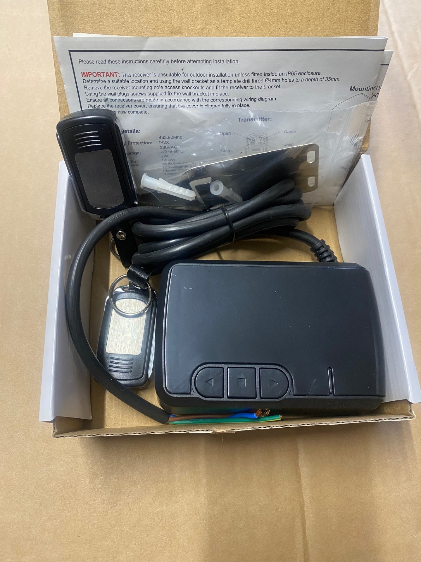 Link Controls Euro Receiver V2 Remote Control Unit & 2 Handsets by UK ...